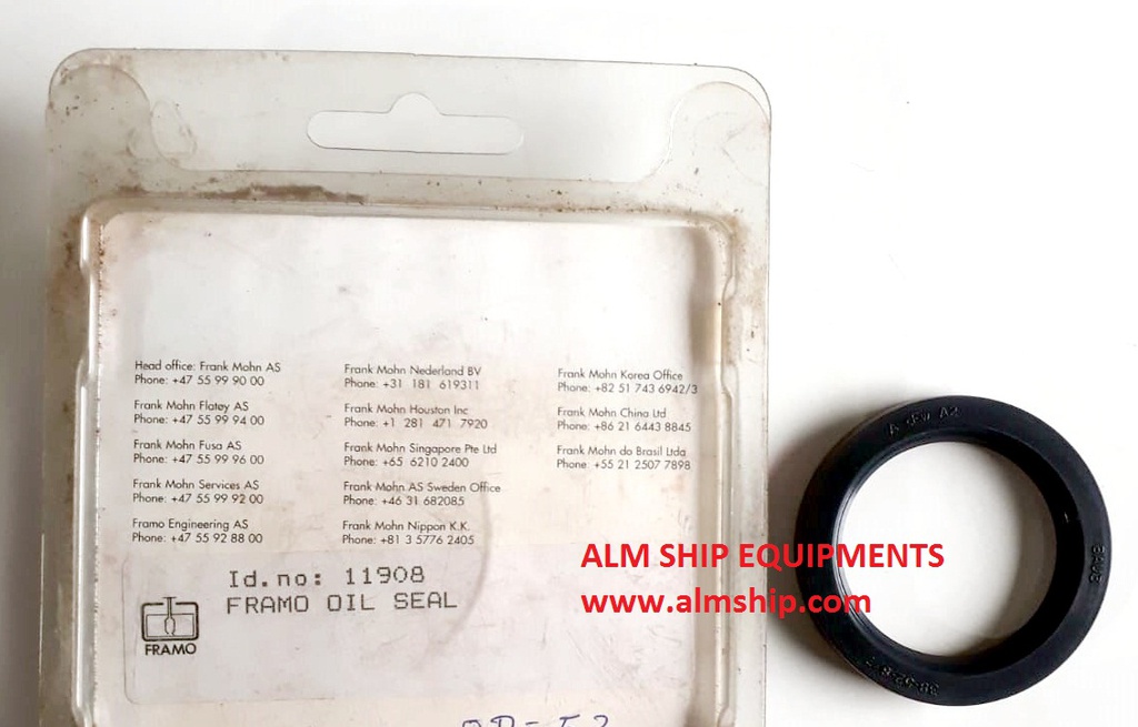 OIL SEAL ID 11908 FOR FRAMO | ALM SHIP EQUIPMENTS